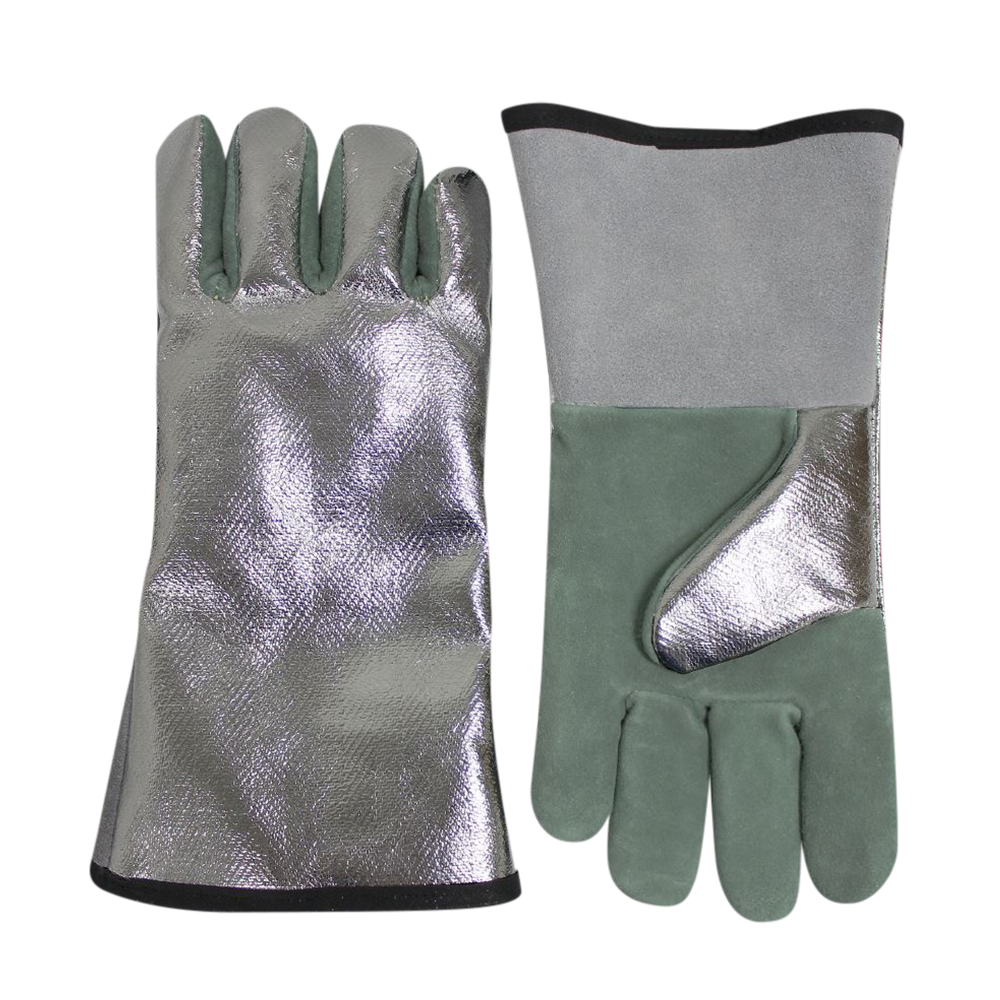 18" Aluminized CARBON/KEVLAR® Glove w/Leather Palm